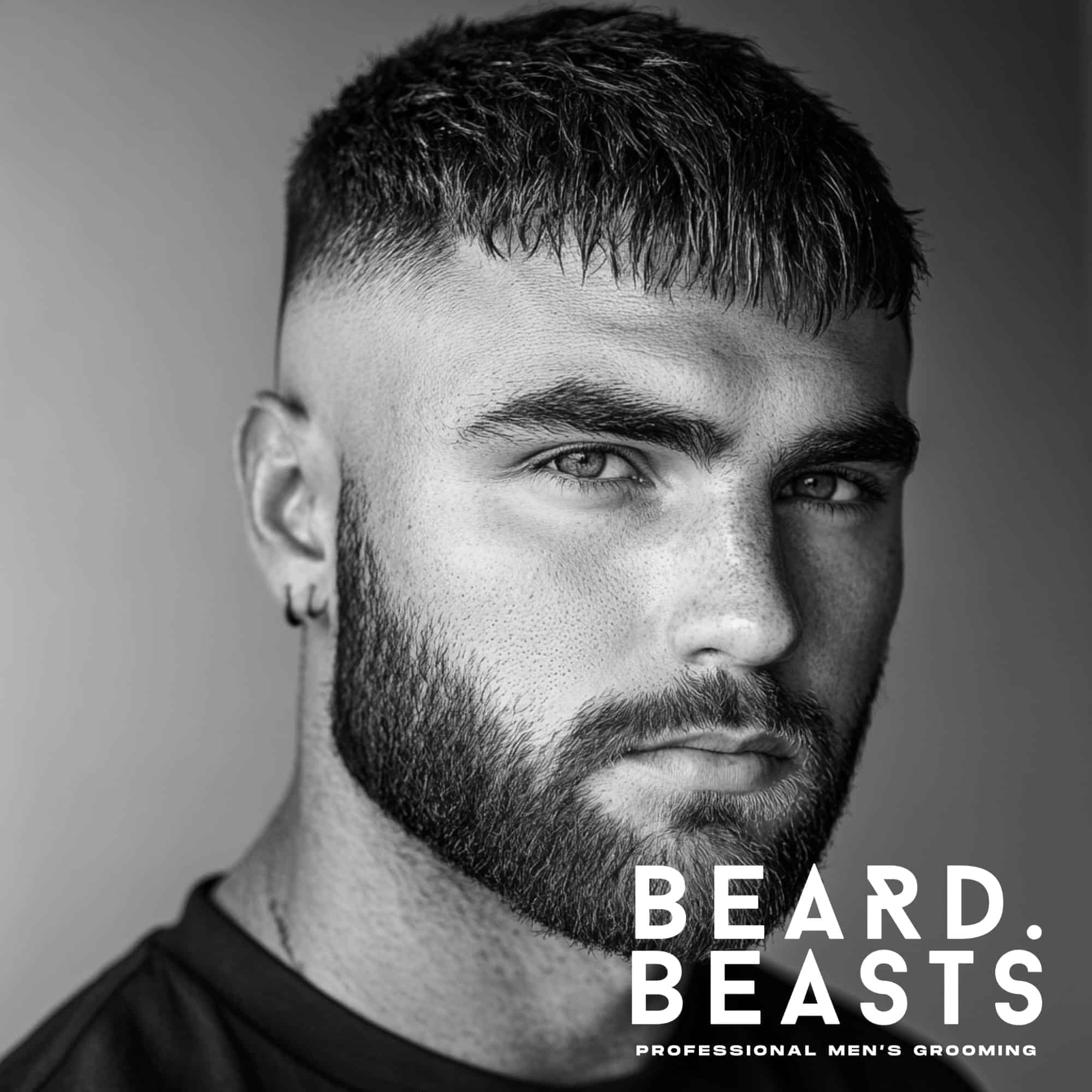 High Fade Textured Fringe: Make a Bold Statement