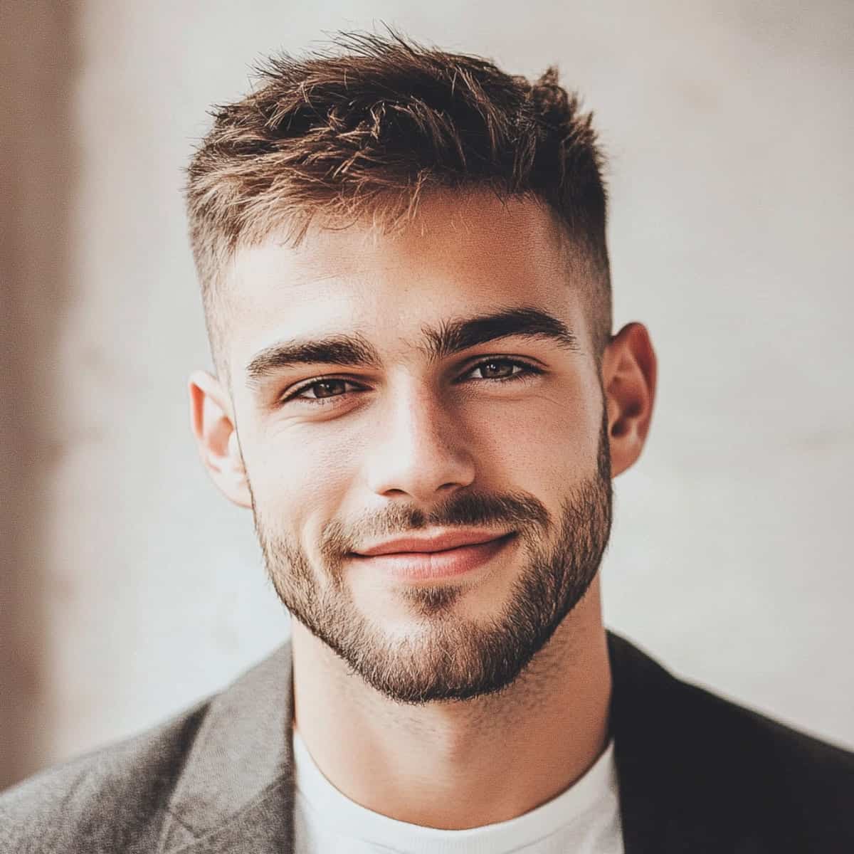 Messy Crew Cut Fades for a Clean-Casual Look